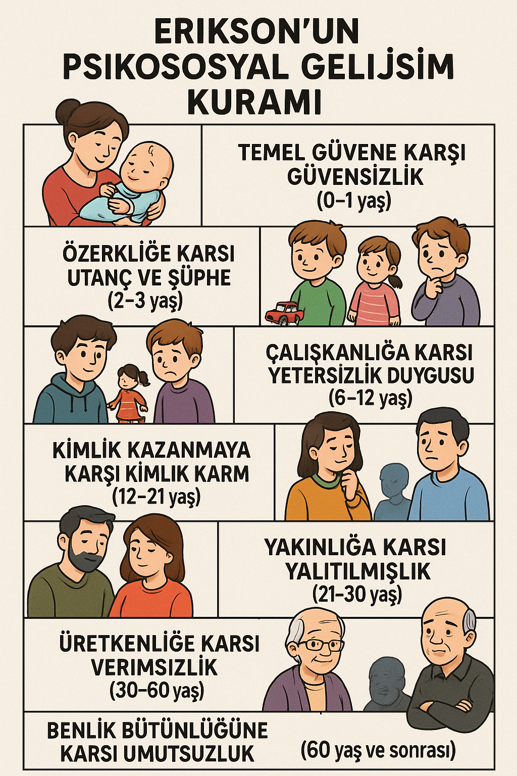 Erikson's Theory of Psychosocial Development | KÜRE Encyclopedia